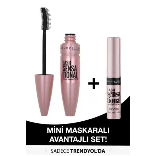 Maybelline New York Maybelline Lash Sensational Maskara + Mini Lash ...